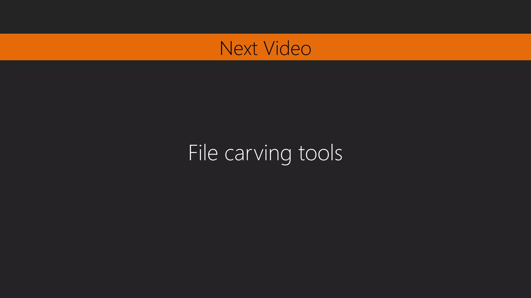 File carving overview | ODP