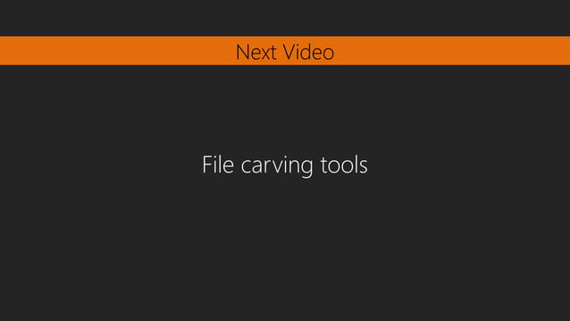 File carving overview | ODP