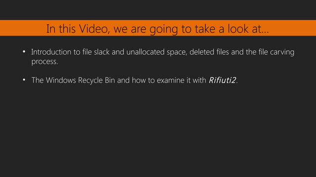 File carving overview | ODP