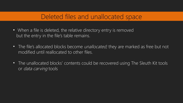File carving overview | ODP