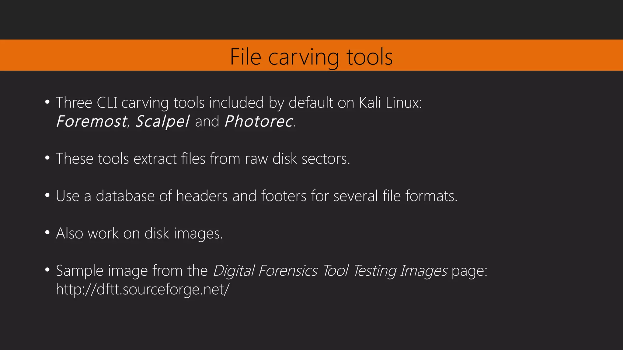File carving tools | ODP | Photo Editing Software | Computer Software ...