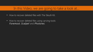 File carving tools | ODP | Photo Editing Software | Computer Software ...