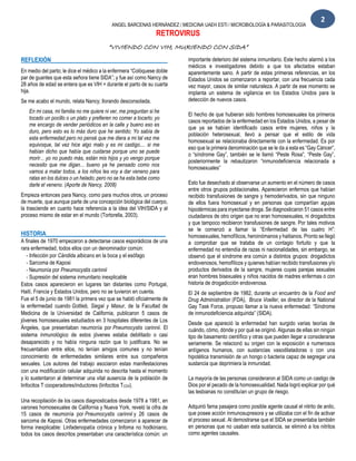RETROVIRUS / MICROBIOLOGÍA MÉDICA Y PARASITOLOGÍA / CURSO DE VIROLOGÍA ...