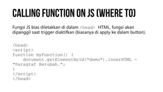Pemrograman Web 5 - Javascript | PPT