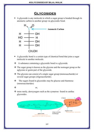4. glycosides Full notes for presentation and examination pharmacognosy ...
