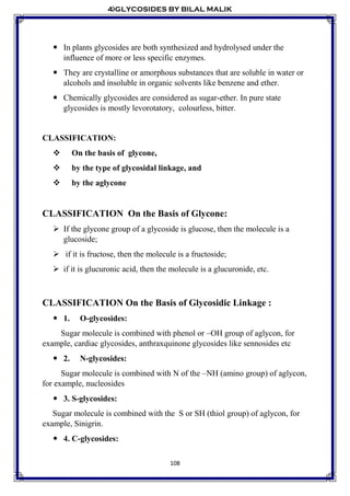 4. glycosides Full notes for presentation and examination pharmacognosy ...