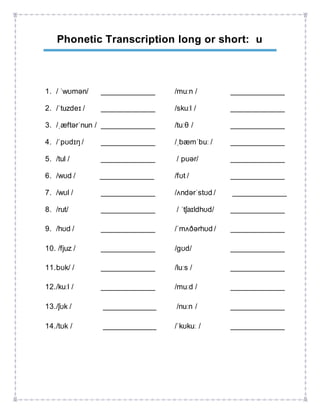 4. long or short u | PDF
