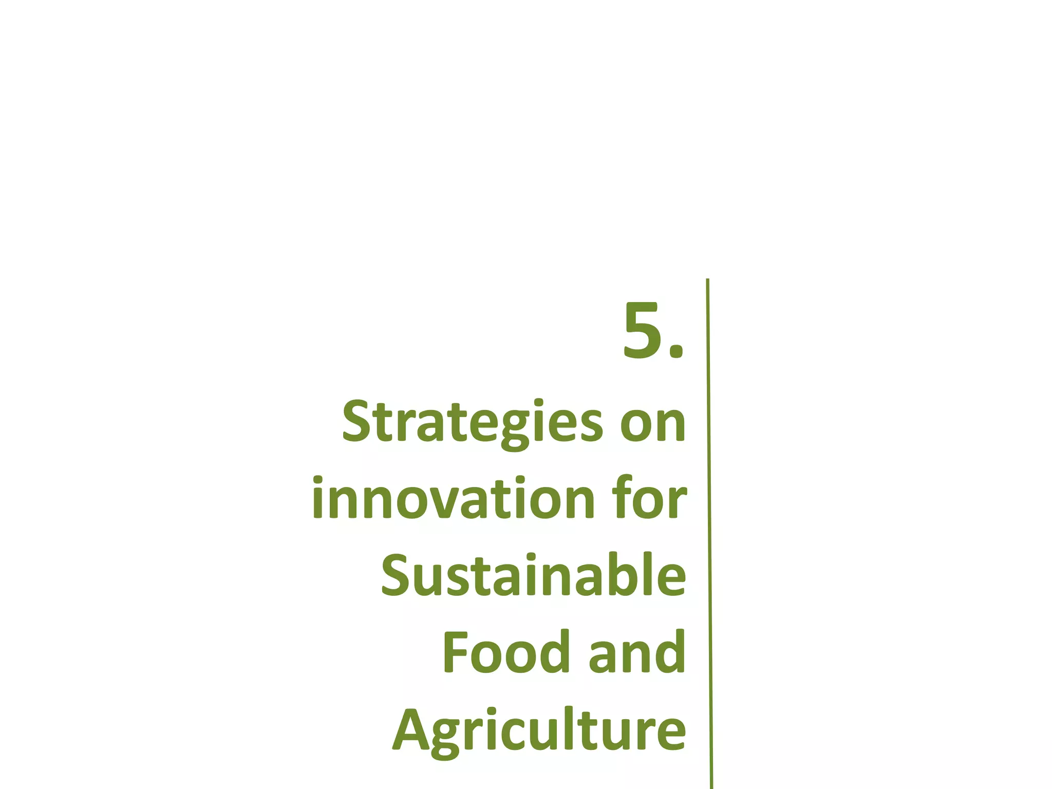 Innovation for Sustainable Food and Agriculture | PDF