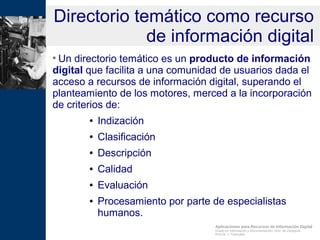 4. Directorios tematicos / Subject Gateways | ODP