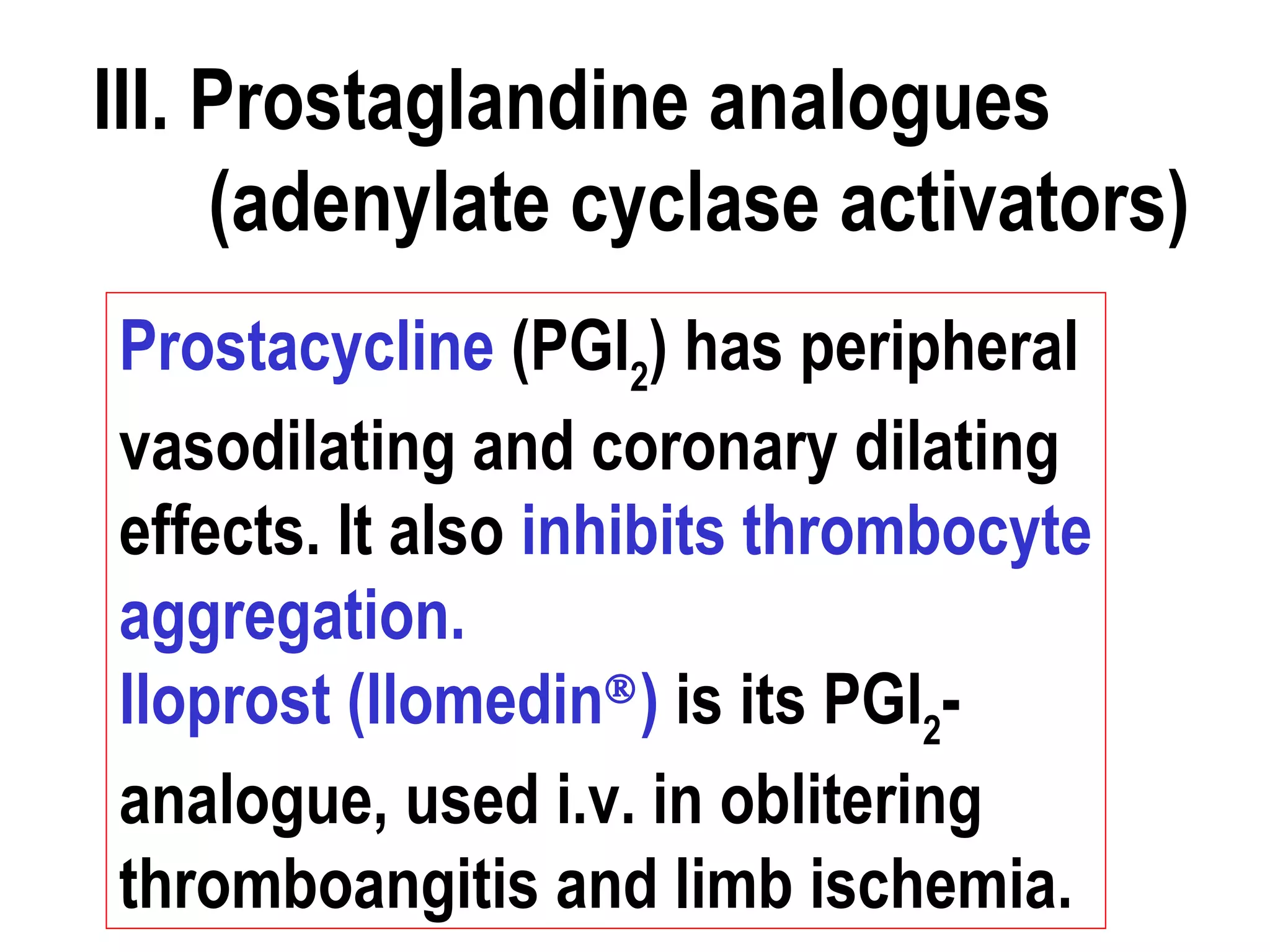 Peripheral Vasodilators | PPT