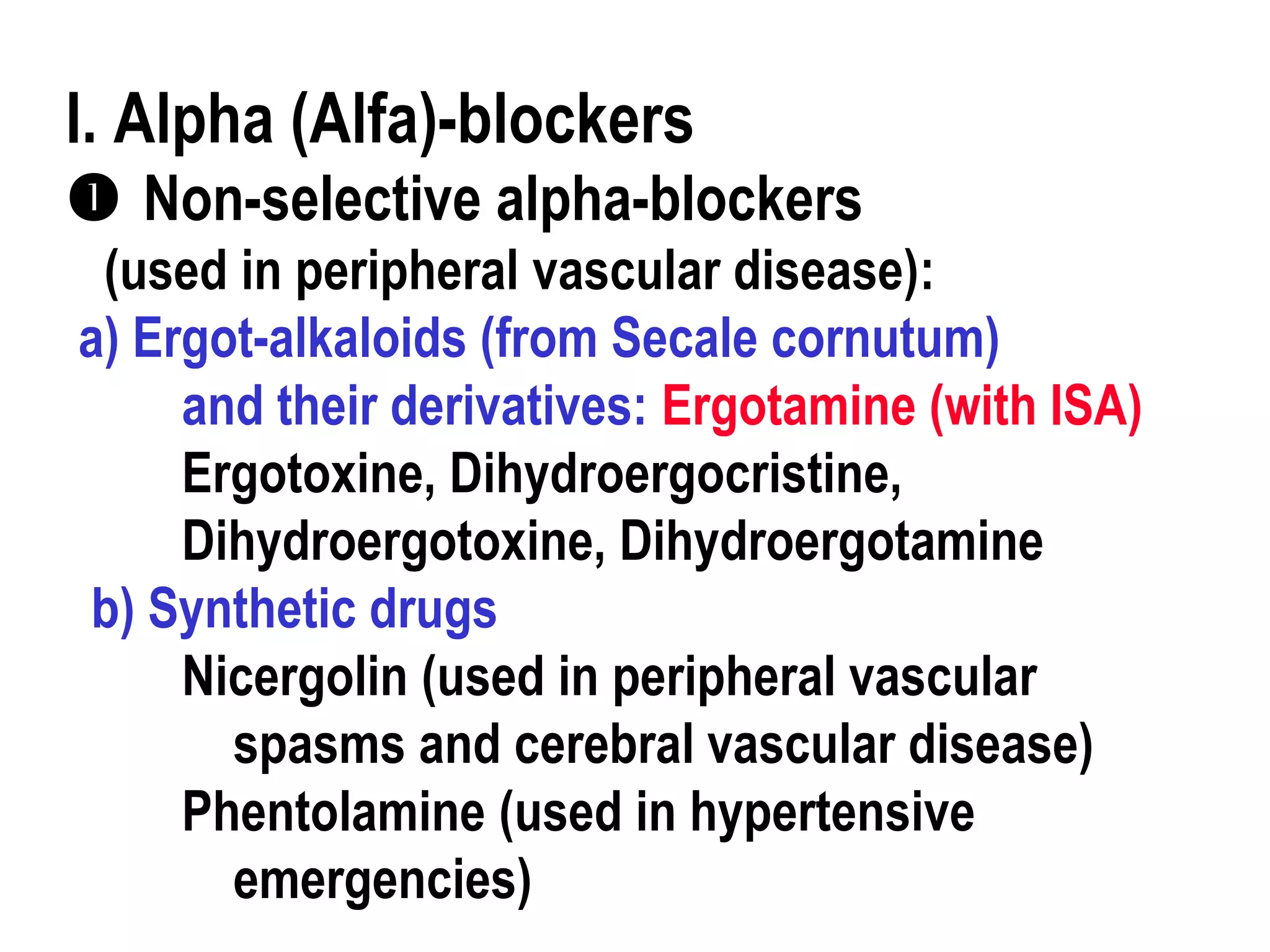 Peripheral Vasodilators | PPT