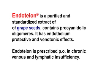 Angioprotectors (Vasoprotectors) | PPT