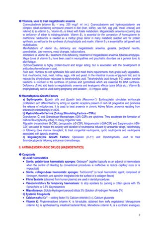 Drugs acting on blood | DOC