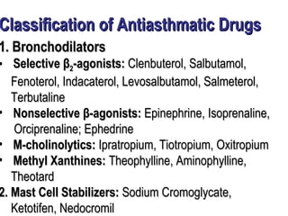 Drugs acting on Respiratory System | PPT