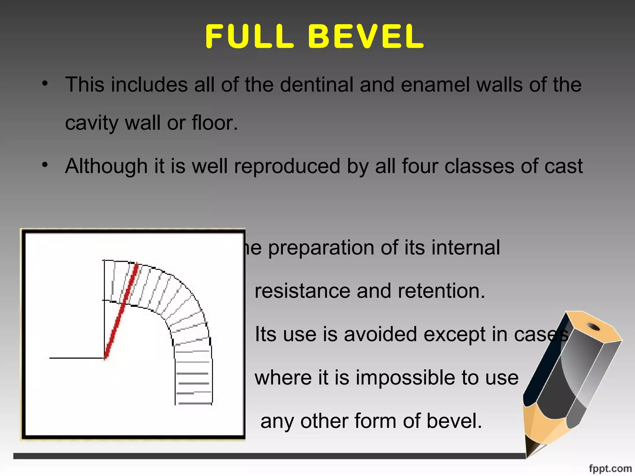 Bevels and flares in dental restoration | PPT