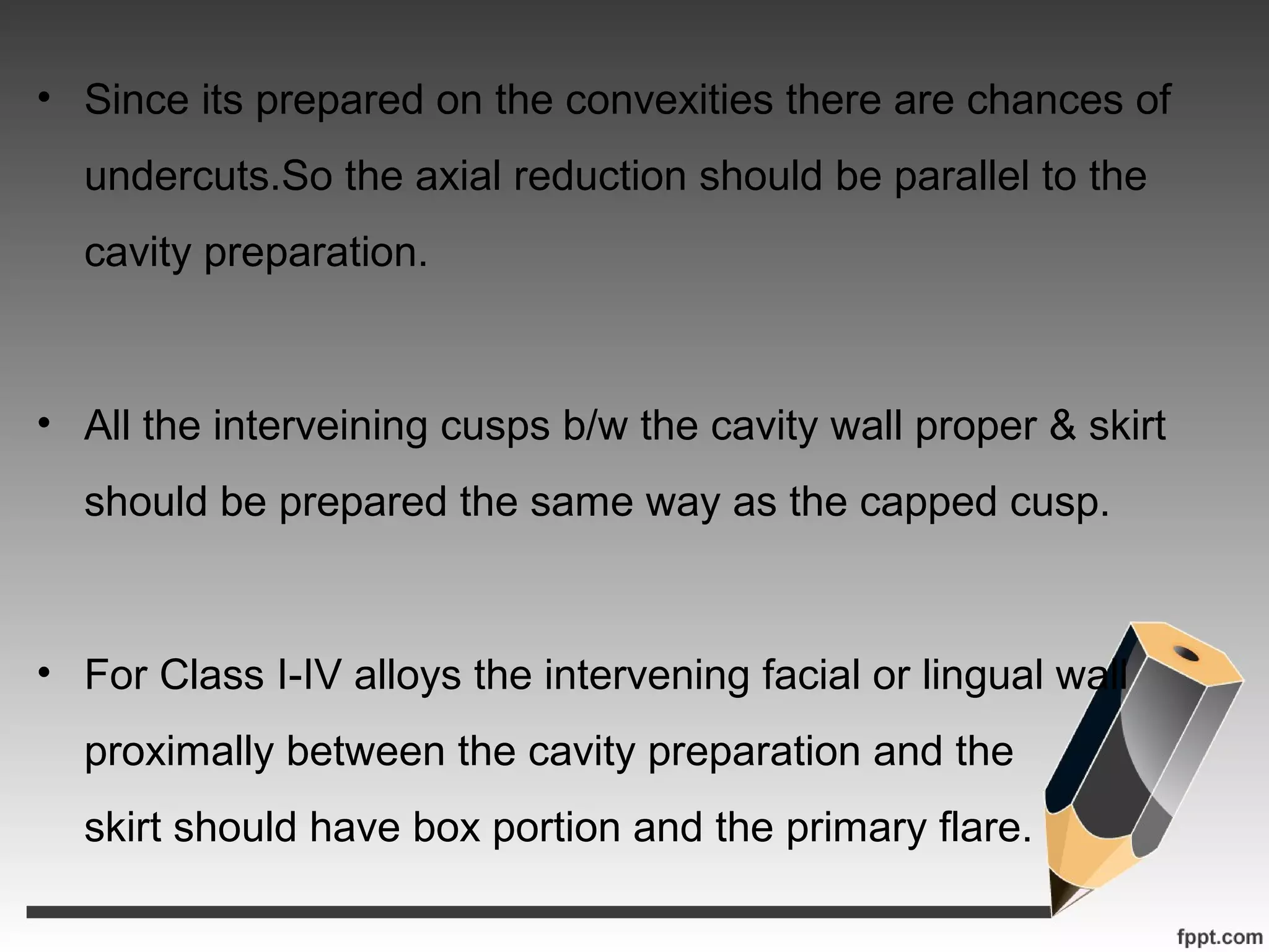 Bevels and flares in dental restoration | PPT