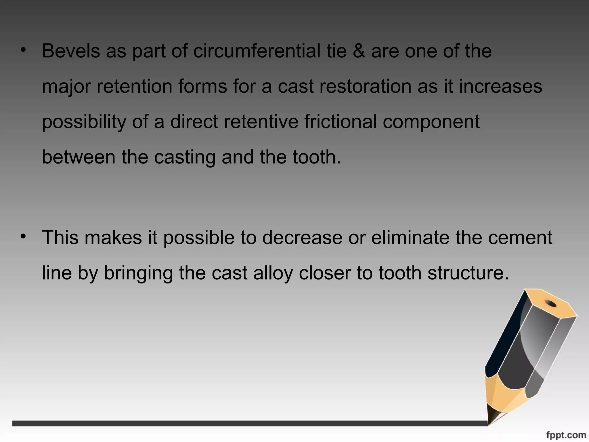 Bevels and flares in dental restoration | PPT