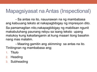 Antas ng Pagbasa | PPTX
