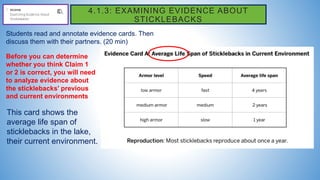 Examining Evidence About Sticklebacks | PDF