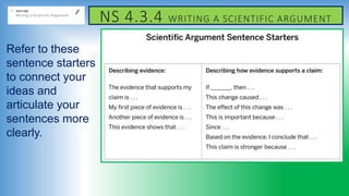 Writing A Scientific Argument | PDF