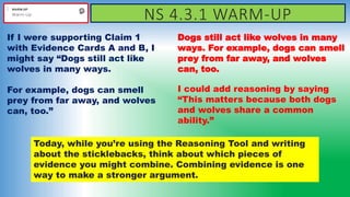 Writing A Scientific Argument | PDF