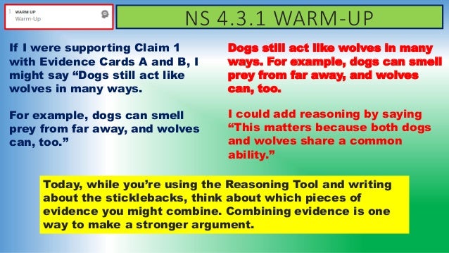 Writing A Scientific Argument