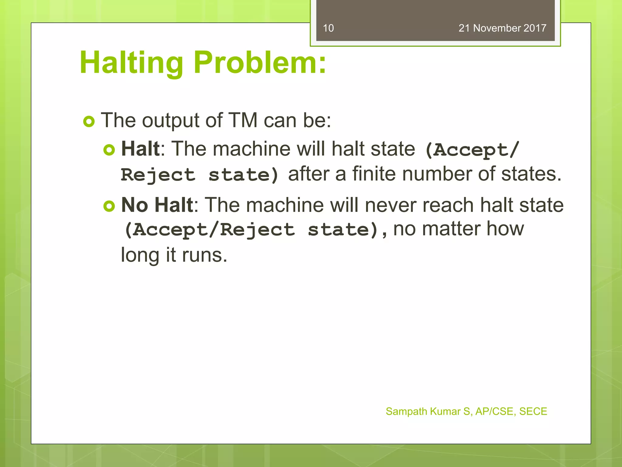 4.6 halting problem | PPTX