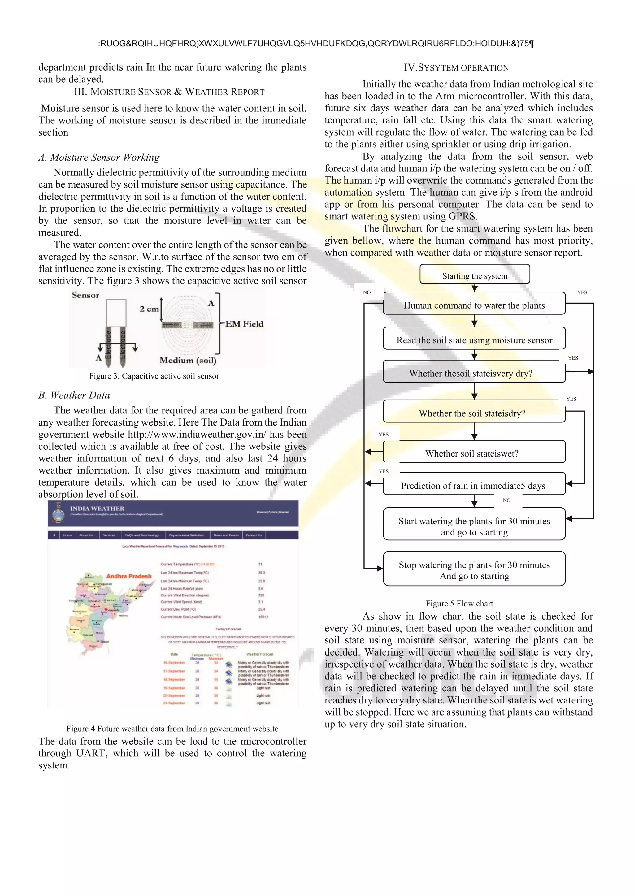 4.weather based smart watering system using soil sensor and gsm | PDF
