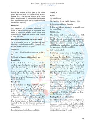Formulation and evaluation of herbal toothpaste compared with marketed ...
