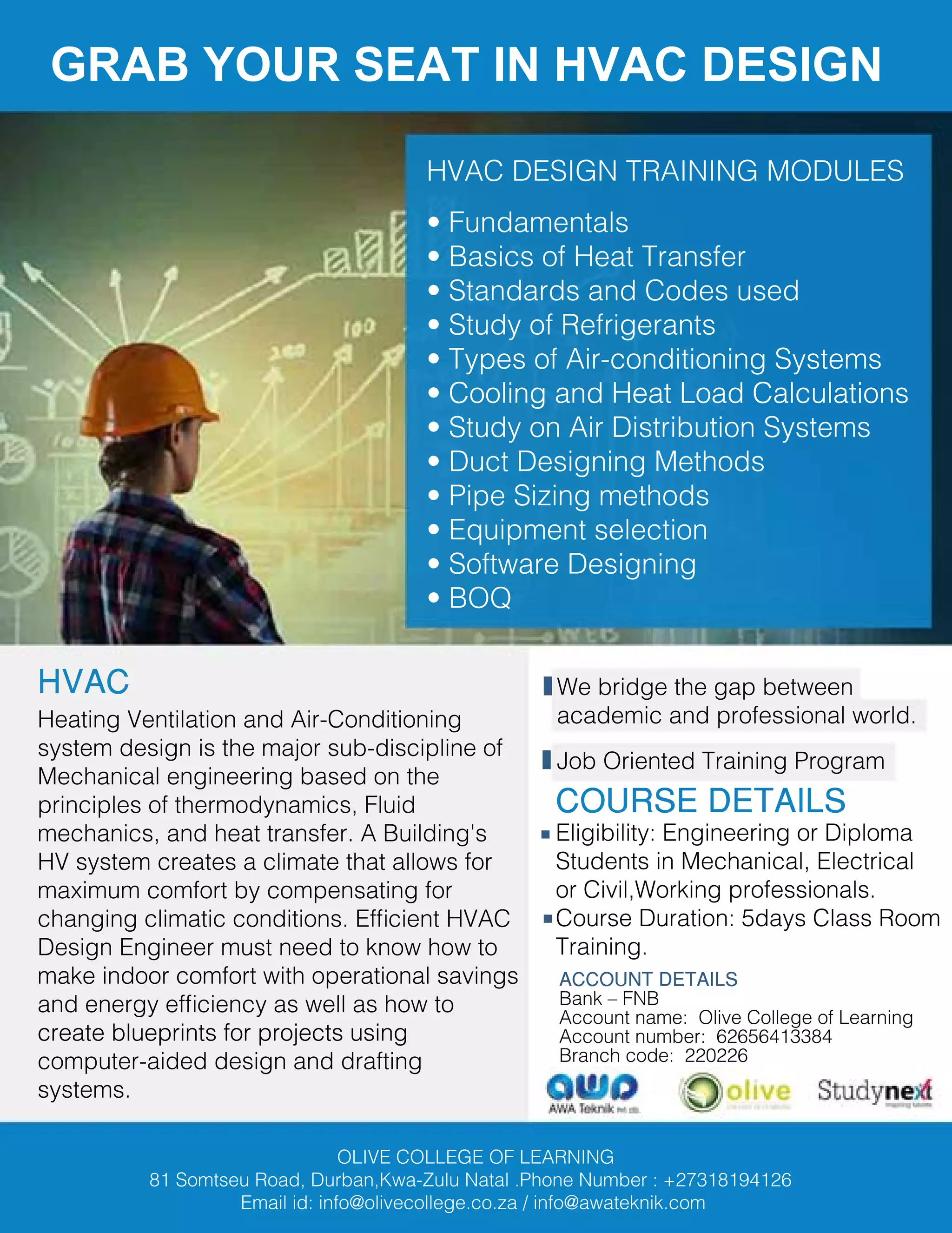 HVAC Design Training - AWA Teknik Pvt Ltd | PDF
