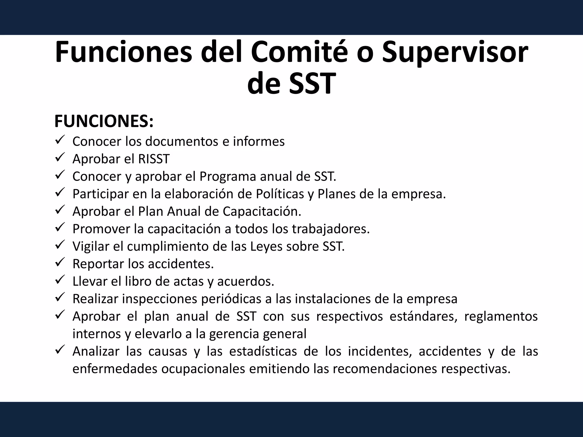 Comite de Seguridad y Salud en el Trabajo | PDF