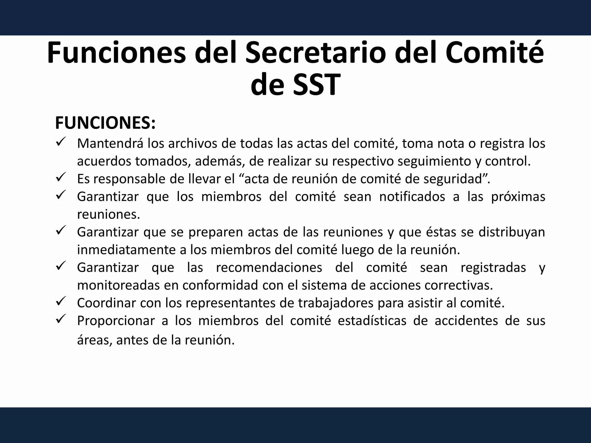 Comite de Seguridad y Salud en el Trabajo | PDF