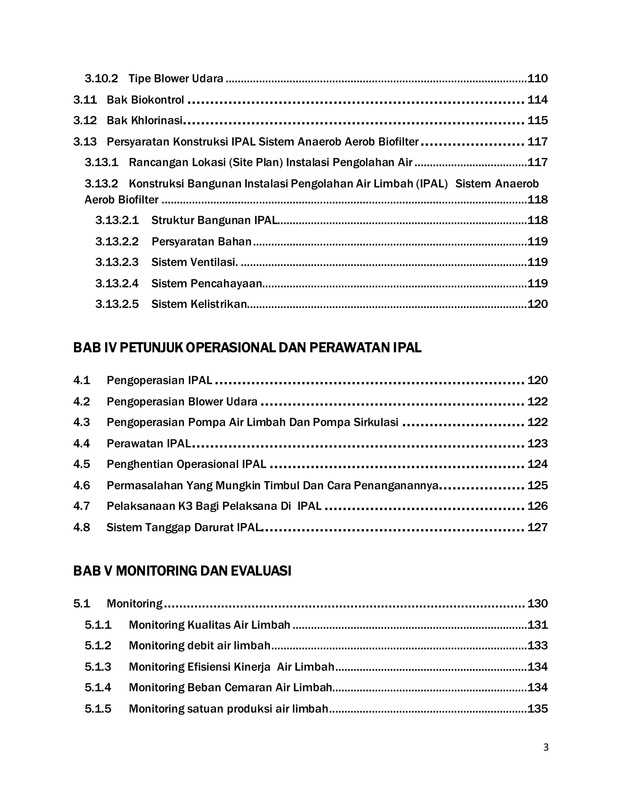 4. manual operasi IPAL Rumah Sakit | DOCX