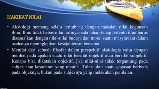 perspektif ontologi, epistemologi, dan aksiologi | PPTX