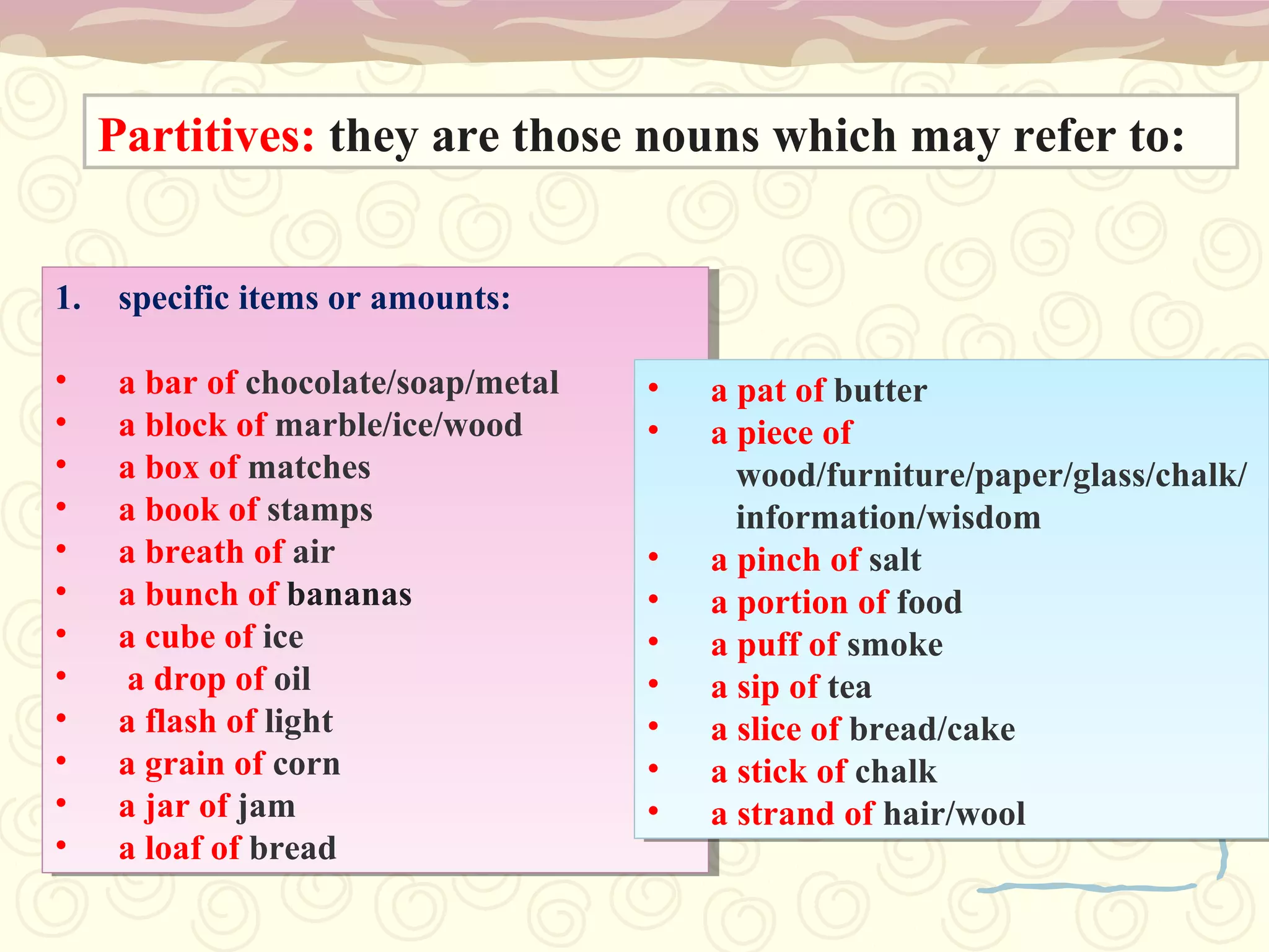 Partitives | PPT