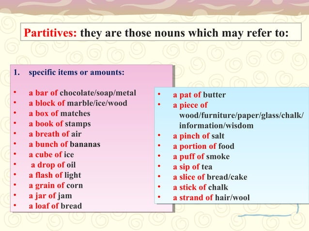 Partitives | PPT