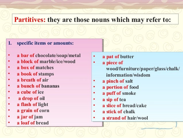Partitives