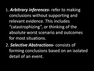 Aaron Becks Cognitive Therapy | PPTX