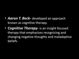 Aaron Beck Cognitive Triad