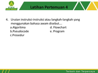 Pertemuan 4 Flowchart | PPT
