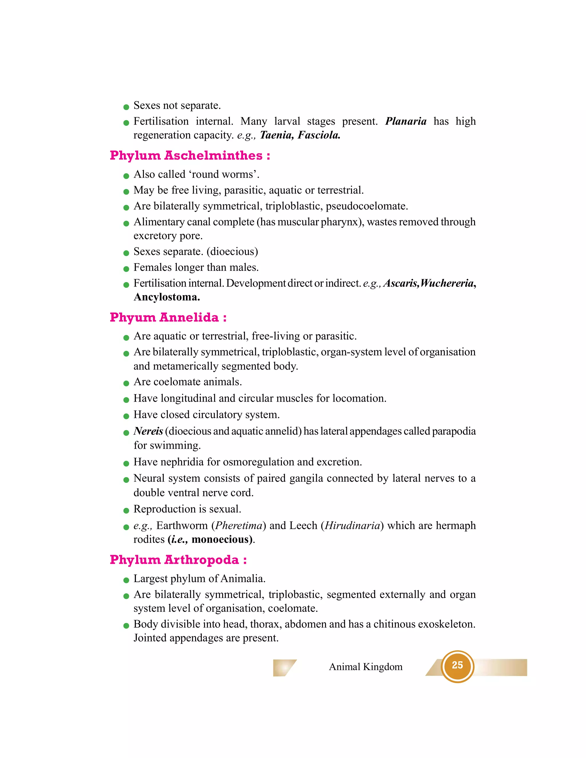 Classification of Animal Kingdom | PDF