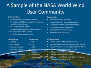 NASA World Wind Virtual Globe Technology and the WW Europa Challenge | PPT