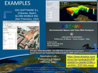 NASA World Wind Virtual Globe Technology and the WW Europa Challenge | PPT