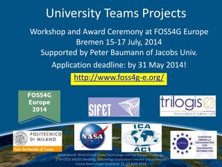 NASA World Wind Virtual Globe Technology and the WW Europa Challenge | PPT