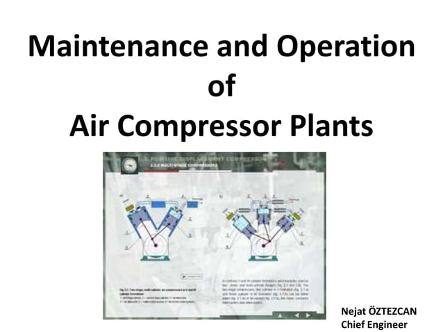 Types, Operations and Maintenance of Air Compressor Plants | PPTX