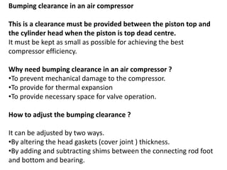 Types, Operations and Maintenance of Air Compressor Plants | PPTX