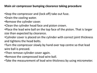 Types, Operations and Maintenance of Air Compressor Plants | PPTX