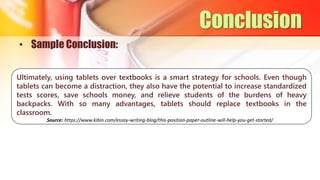 Position Paper: its Definition and Parts | PPTX