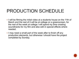 short film production plan | PPT