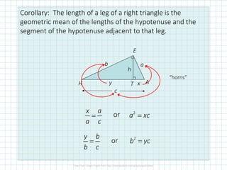 4.11.3 Similar Right Triangles | PPT